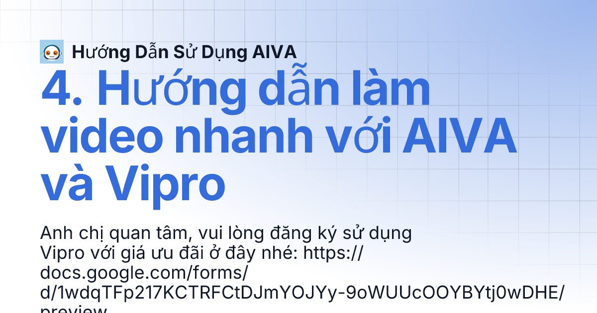 4. Hướng dẫn làm video nhanh với AIVA và Vipro | Hướng Dẫn Sử Dụng AIVA
